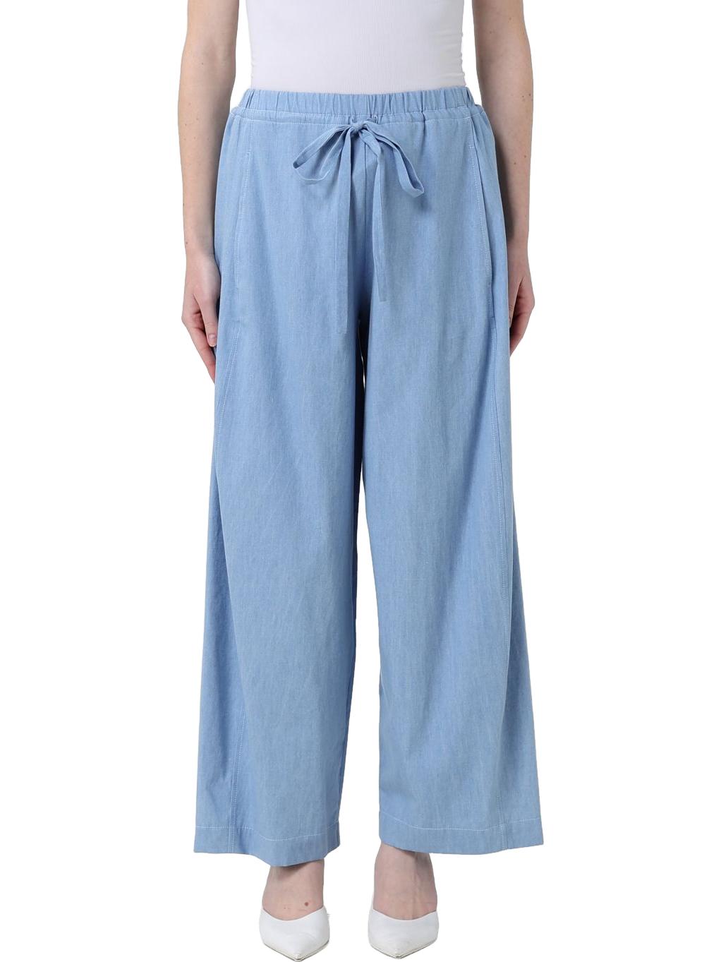 MEIMEIJ Meimeij Cotton Palazzo Trousers with Drawstring